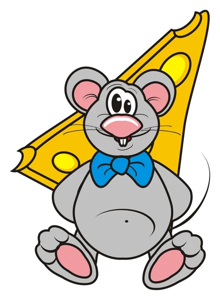 Gray mouse with cheese Stock Photo by ©tatty77tatty 100345404