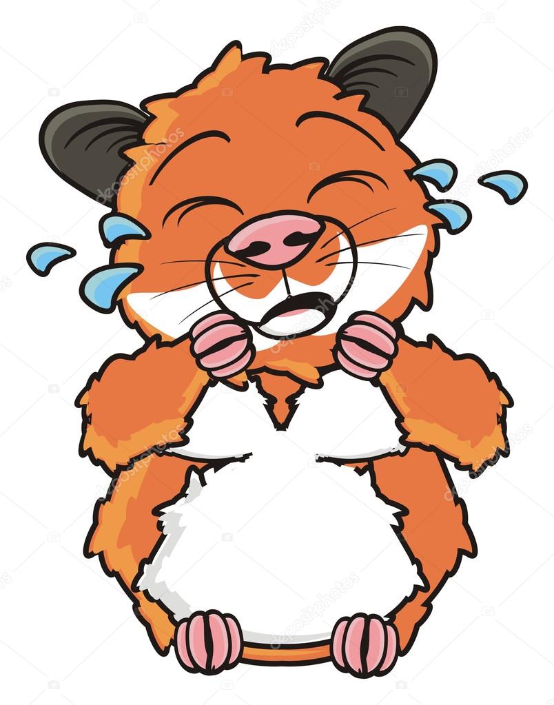 Hamster standing and crying Stock Illustration by ©tatty77tatty #108631398