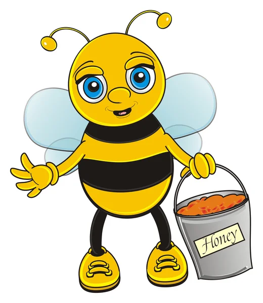 Cute and smiling bee — Stock Photo © tatty77tatty #123902618