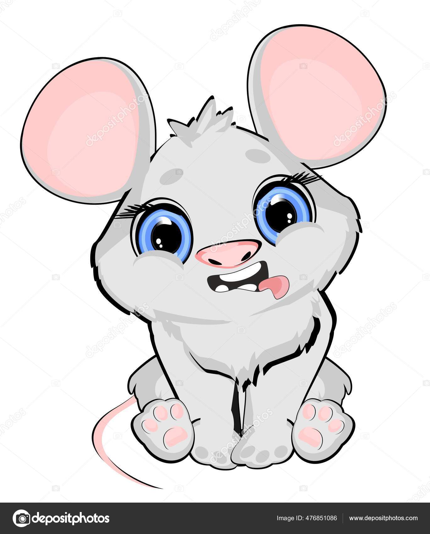 Little Mouse Show Her Teeth Tongue Stock Illustration by ©tatty77tatty ...