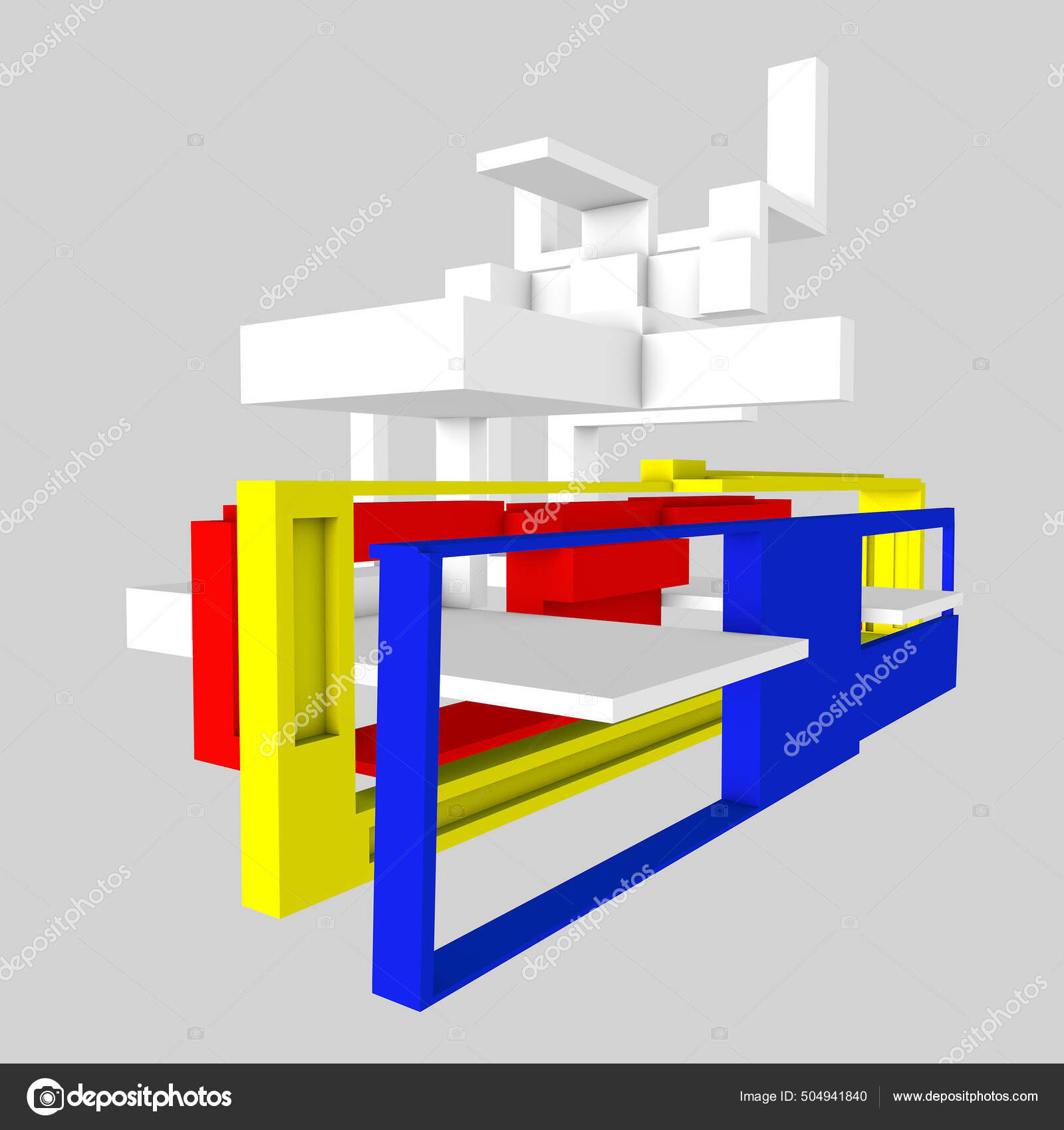 Constructions Based Architectural Ideas Modular Patterns Stock ...