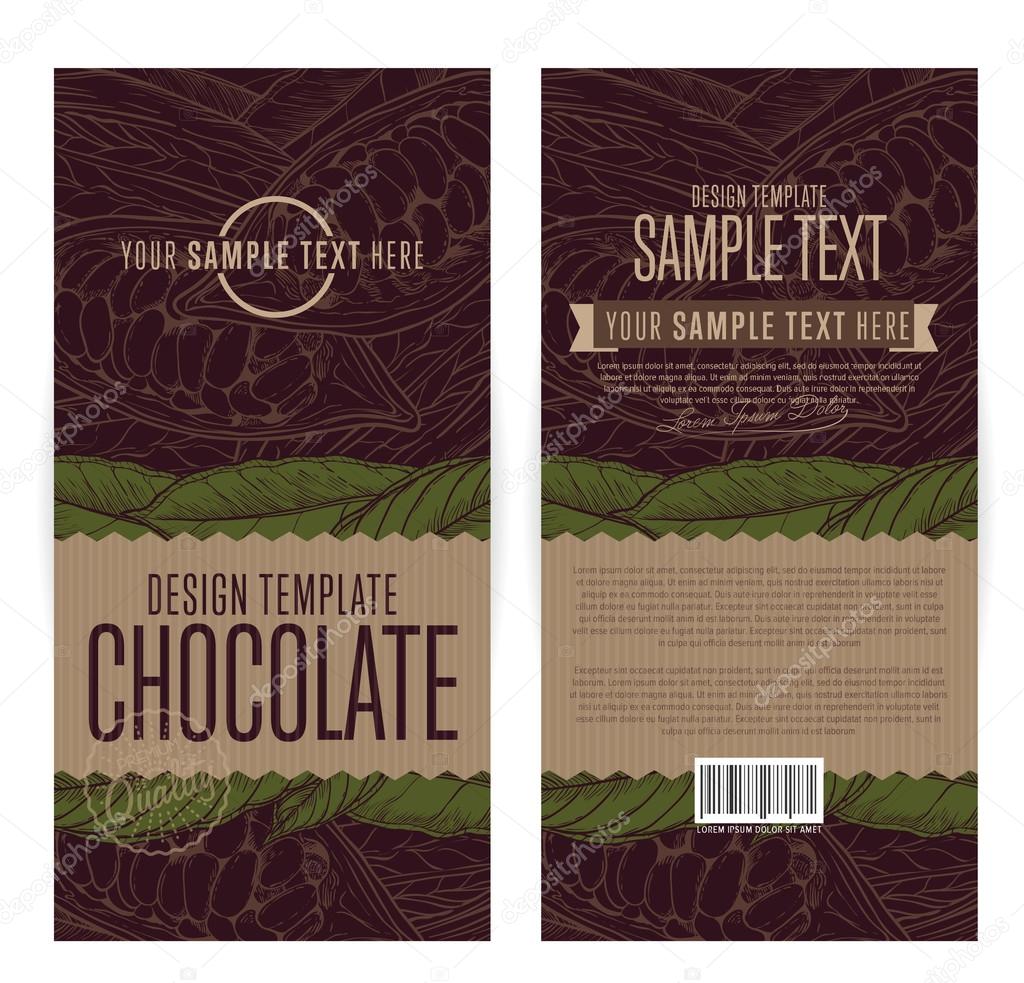 Chocolate packaging design Stock Vector by ©studioworkstock 103492070