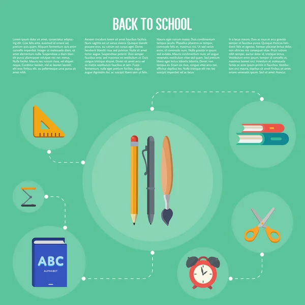 Back to school infographics concept Stock Vector Image by ...