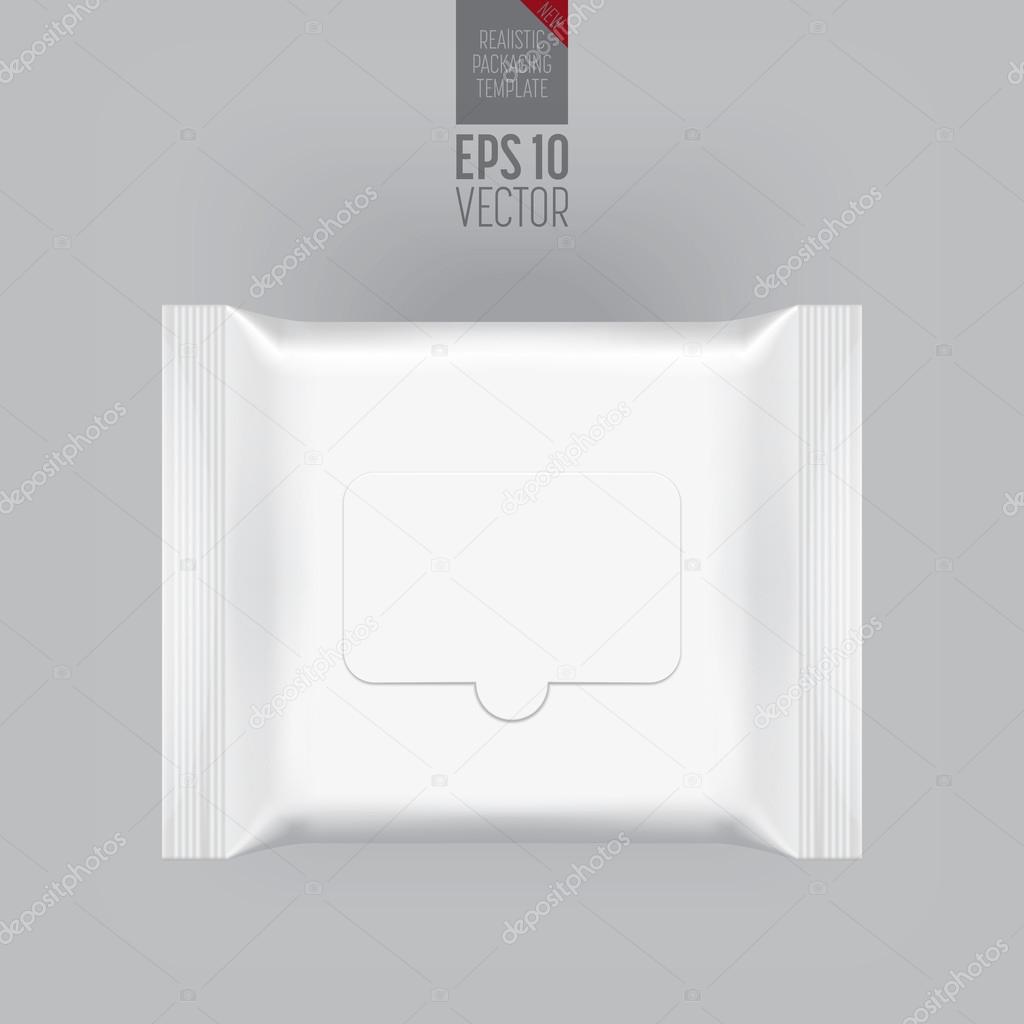 Plantilla de embalaje en blanco maqueta aislada en gris. 2022