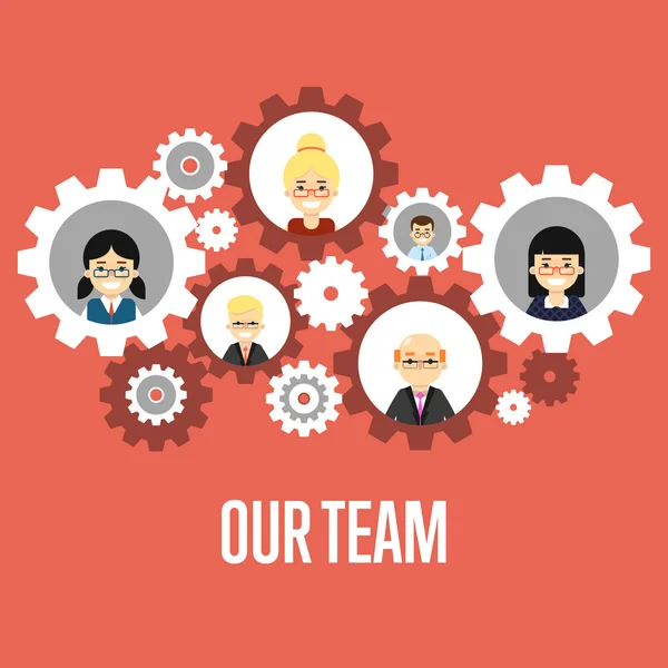 Our team banner. Teamwork concept. Stock Vector Image by ...