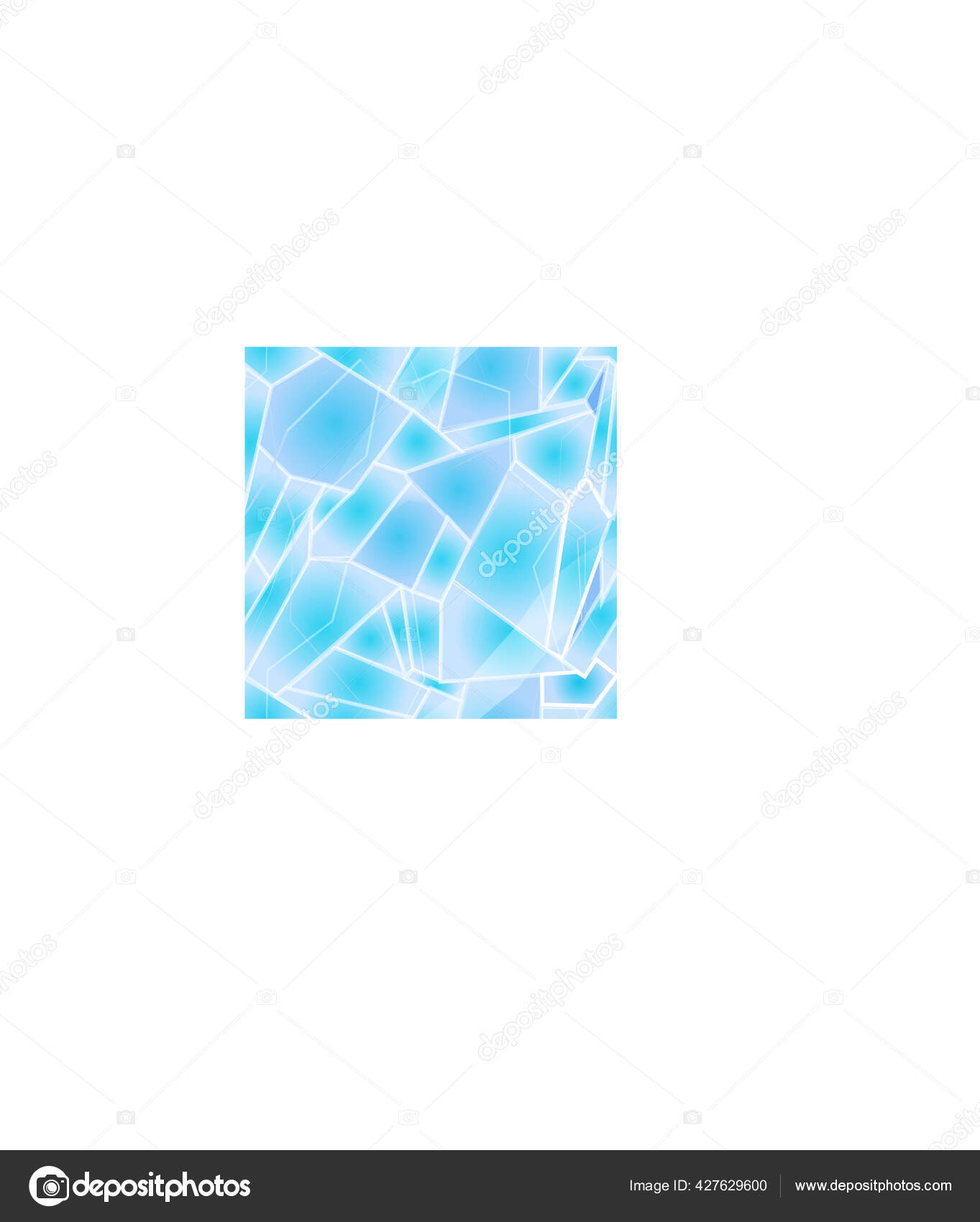 Game ground pattern with cracked glass texture on white Stock Vector by ...