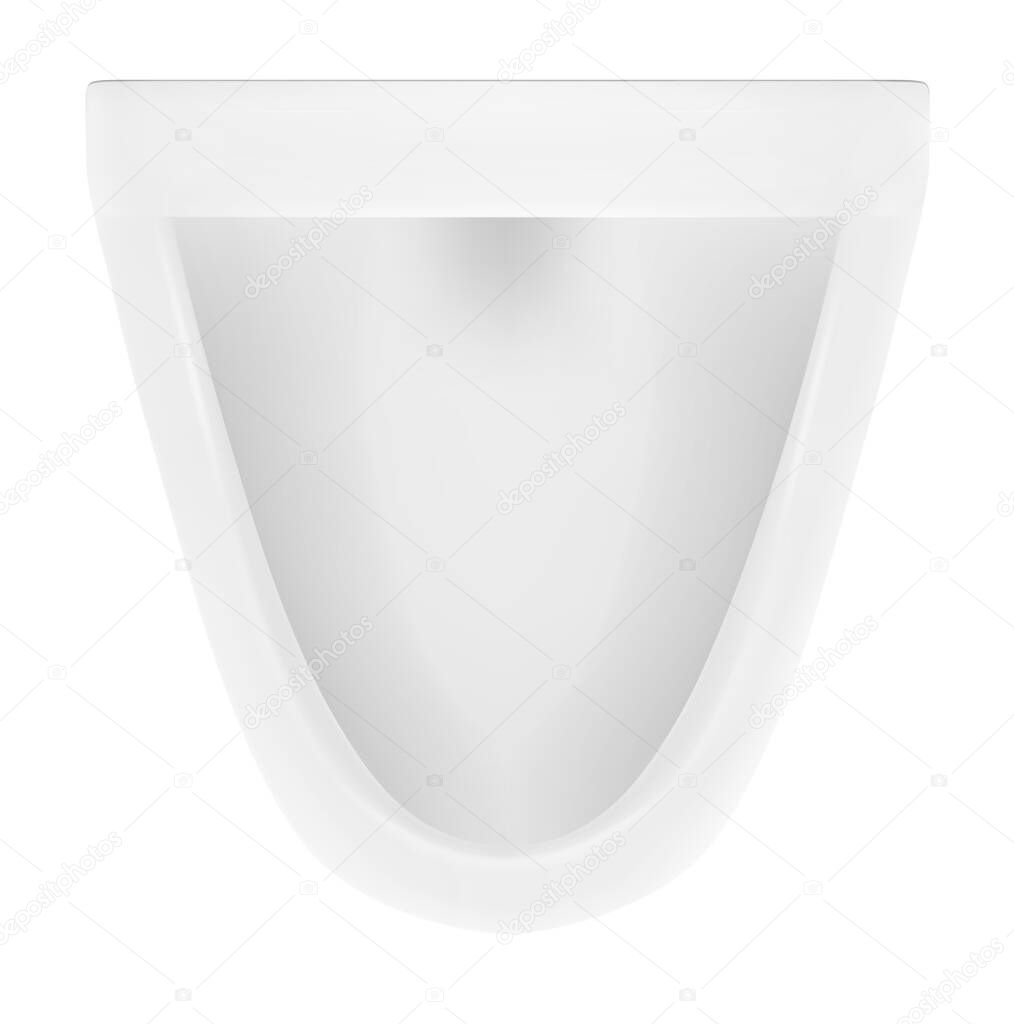 Inodoro realista maqueta vista superior aislado en blanco Vector de ...