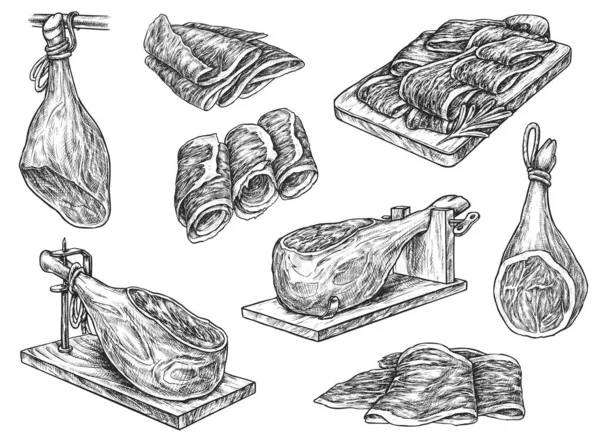 93 Jamon serrano Vector Images | Depositphotos