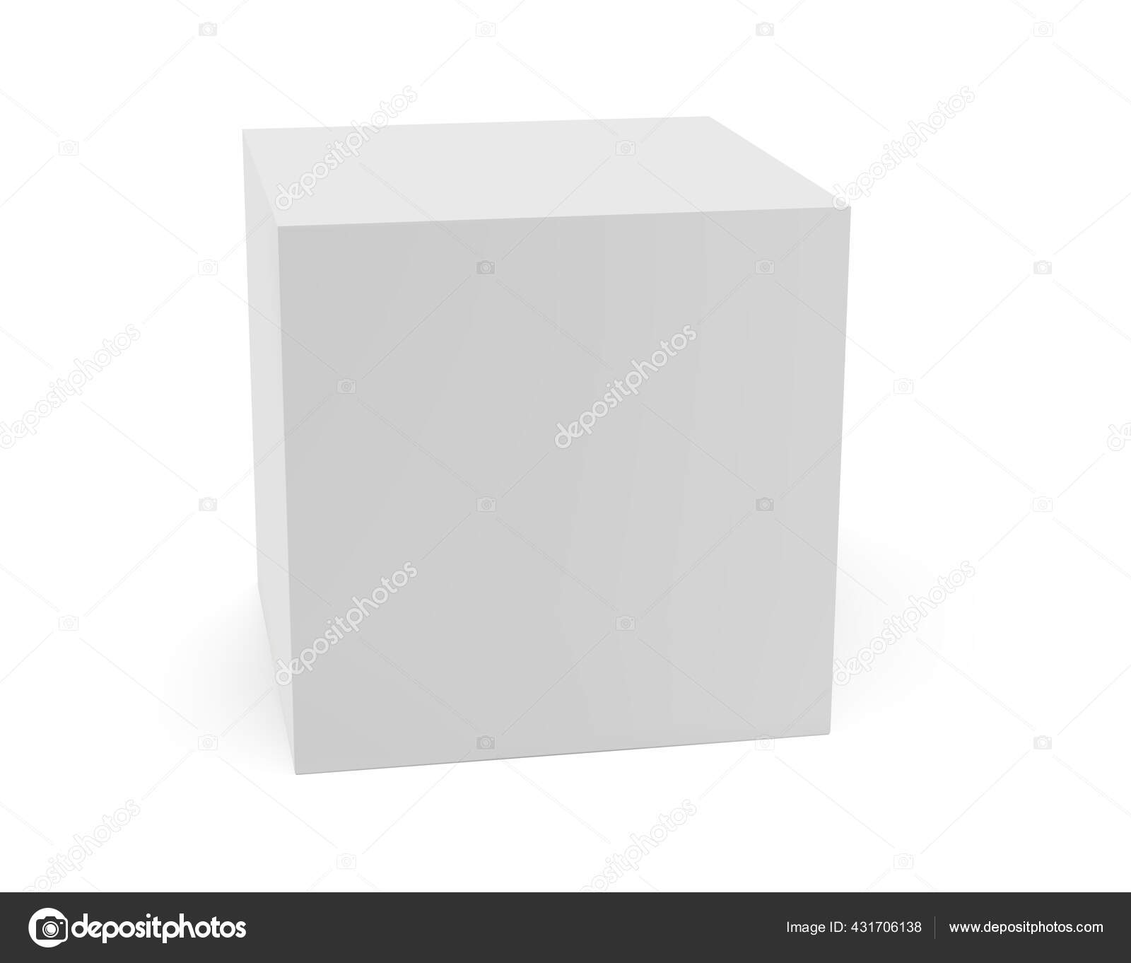 White box side view isolated on light background Stock Vector Image by ...