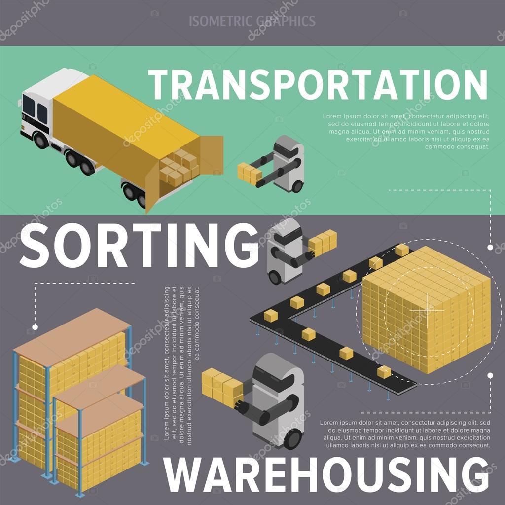 Warehousing process infographics — Stock Photo © studioworkstock #92455784