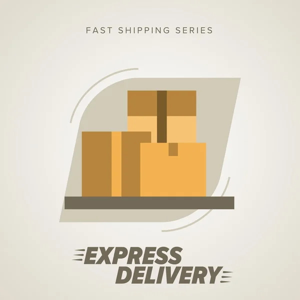 Express Delivery Symbols. Vector illustration. — Stock Vector ...
