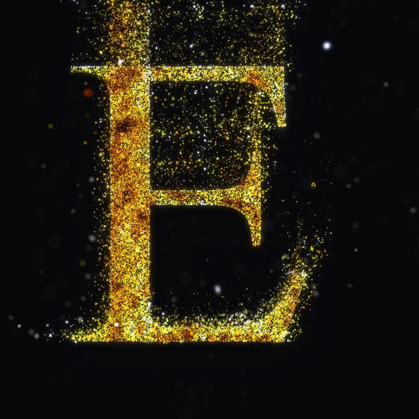 Gold scatter letter V Stock Photo by ©ornithopter 120921878