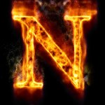 Fire alphabet letter N Stock Photo by ©cookelma 33713771