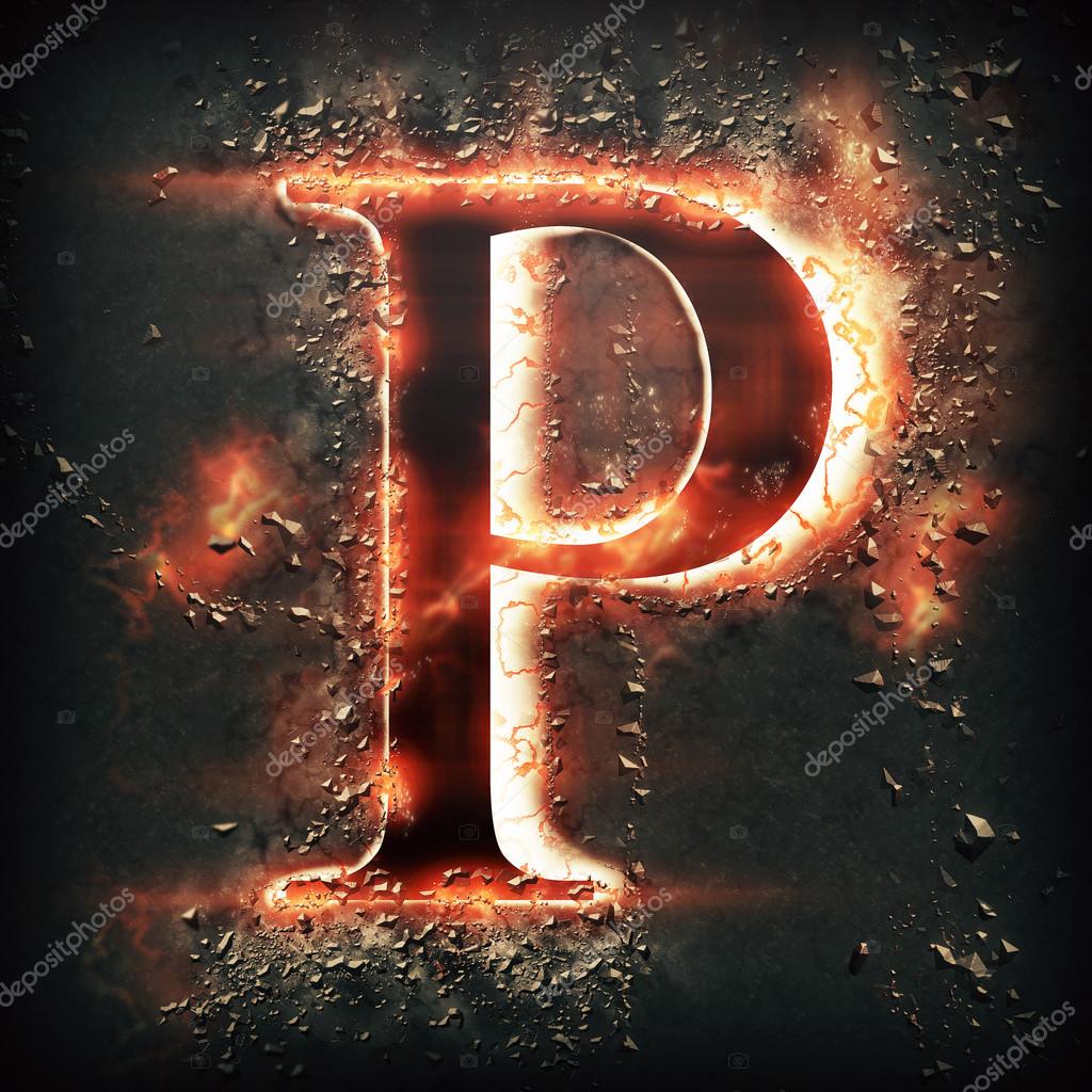 Red light letter P Stock Photo by ©ornithopter 77594726