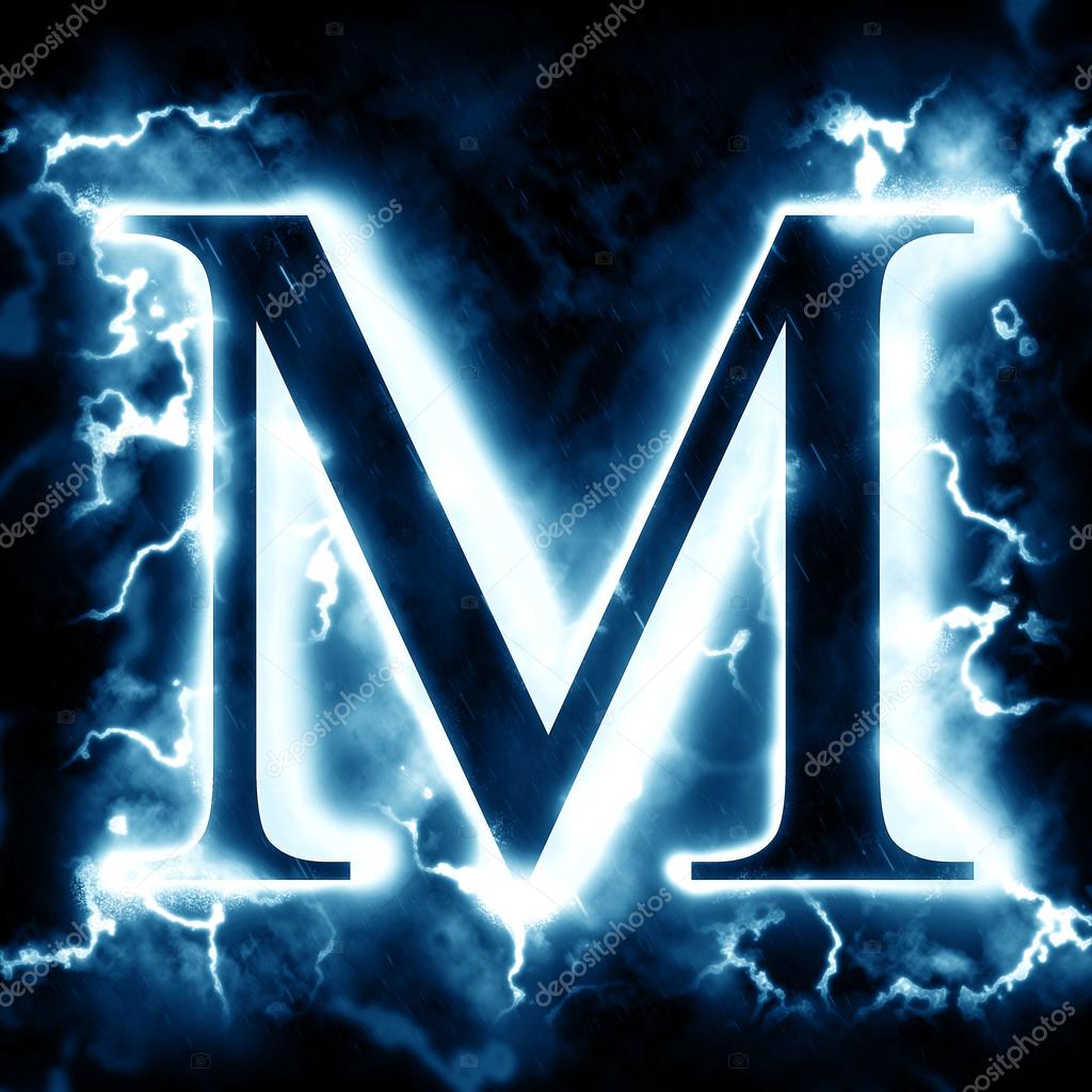 Lightning letter M Stock Photo by ©ornithopter 87219250