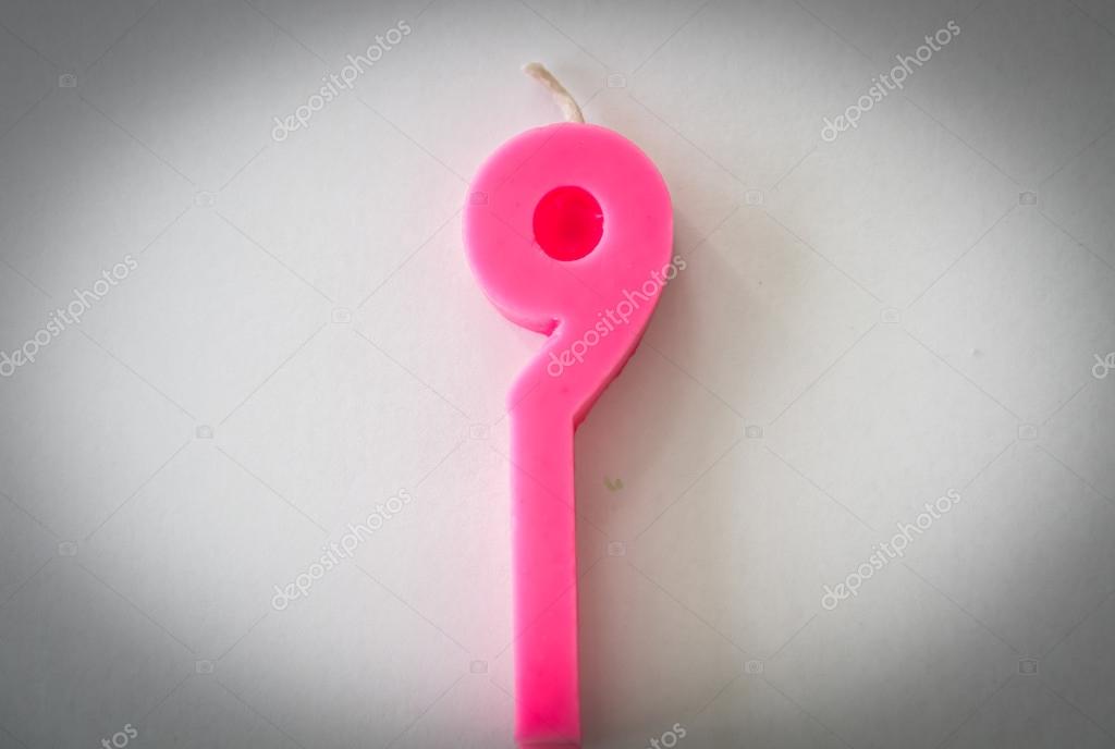 Colorful Candles shaped as numbers — Stock Photo © phatpc #91701744