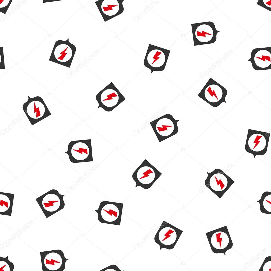 Electric Protection Flat Vector Seamless Pattern — Stock Vector ...