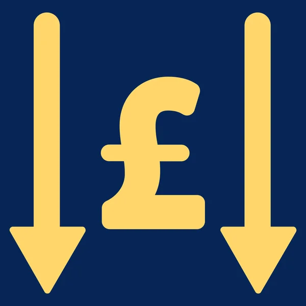 Receive Pound Flat Vector Icon Symbol - Stock Image - Everypixel