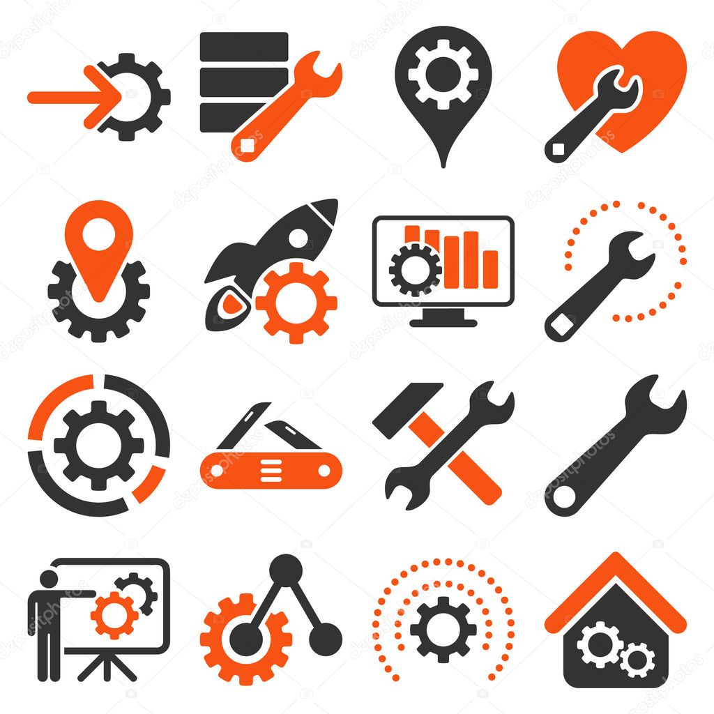 Options And Service Tools Icon Set — Stock Photo © ahasoft #107812346
