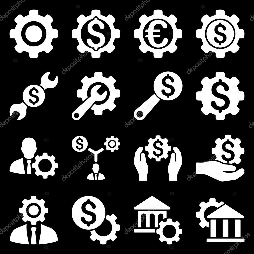 Financial Tools And Options Icon Set Stock Vector Image by ©ahasoft ...