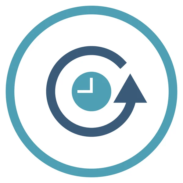 Restore Clock Flat Rounded Vector Icon Stock Vector Image by ©ahasoft ...