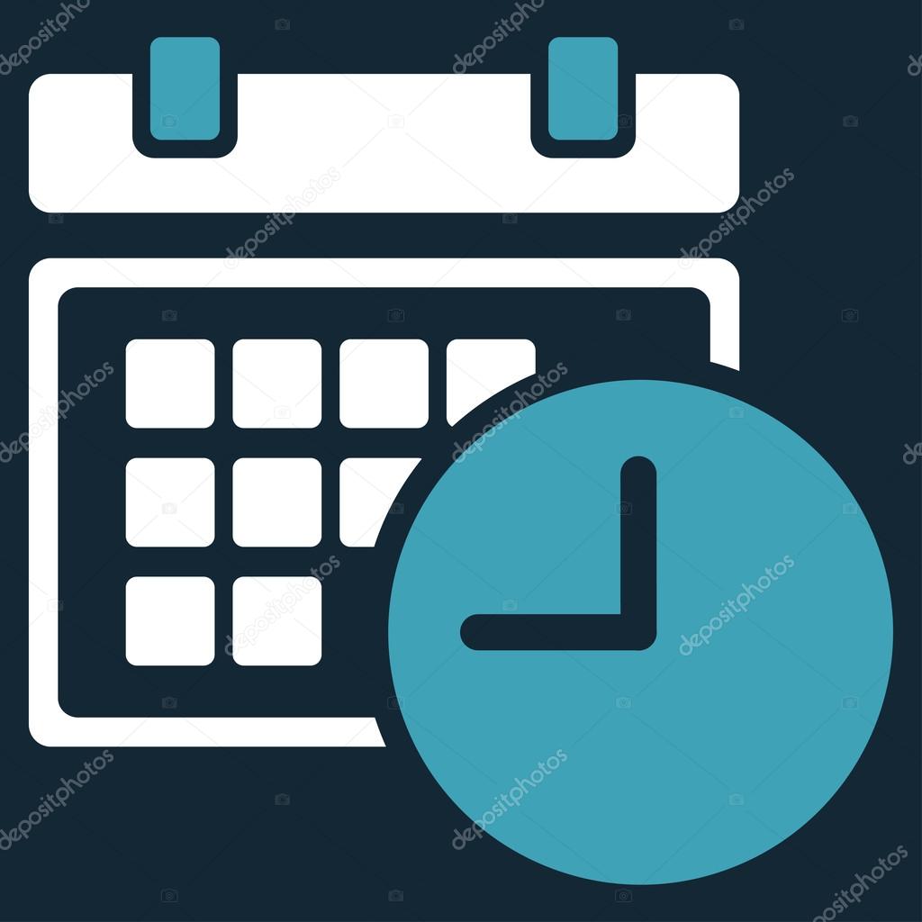 Date And Time Icon ⬇ Vector Image by © ahasoft | Vector Stock 118880610