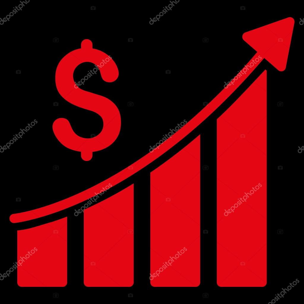 Sales Growth Bar Chart Flat Vector Icon — Stock Vector © ahasoft #119522692