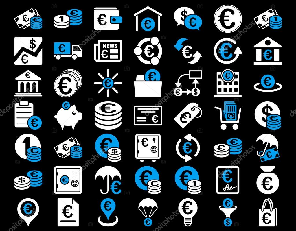 Euro Banking Icons Stock Vector Image by ©ahasoft #77523876
