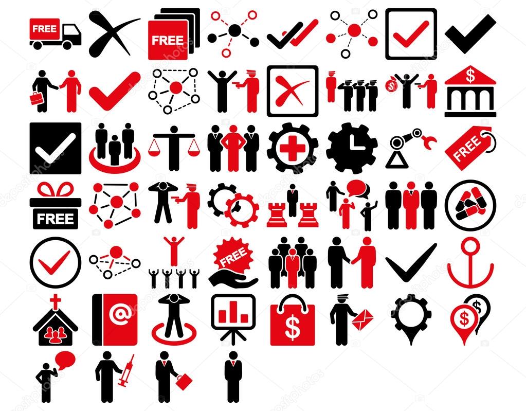Free Red Business Icons