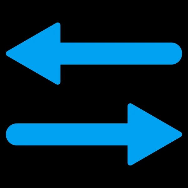 Arrows Exchange Horizontal flat cobalt color icon Stock Vector Image by ...