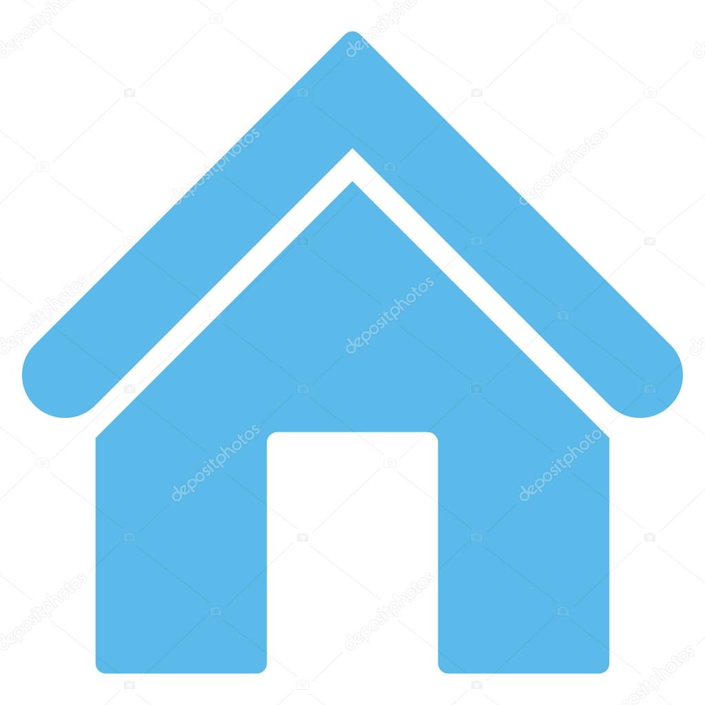 Home flat blue color icon — Stock Vector © ahasoft #78309216