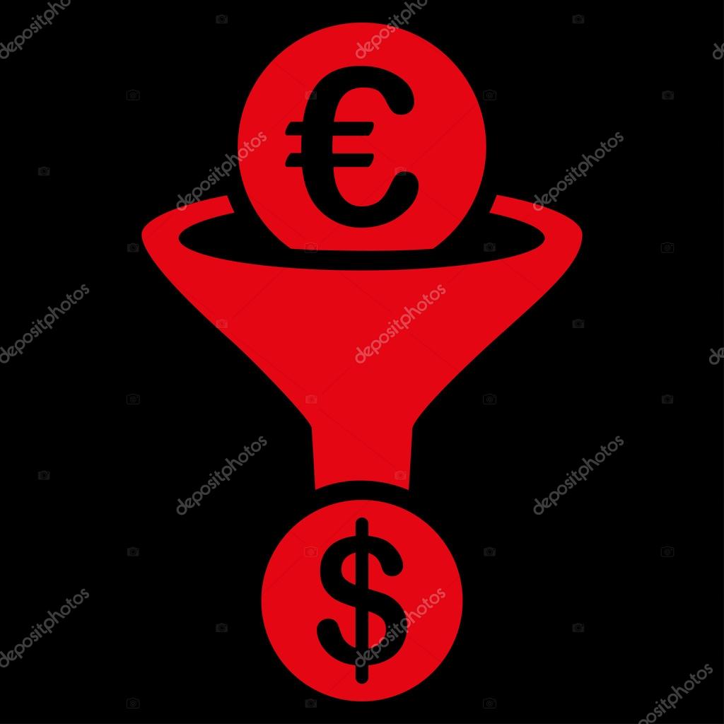 Currency conversion icon from BiColor Euro Banking Set — Stock Photo ...