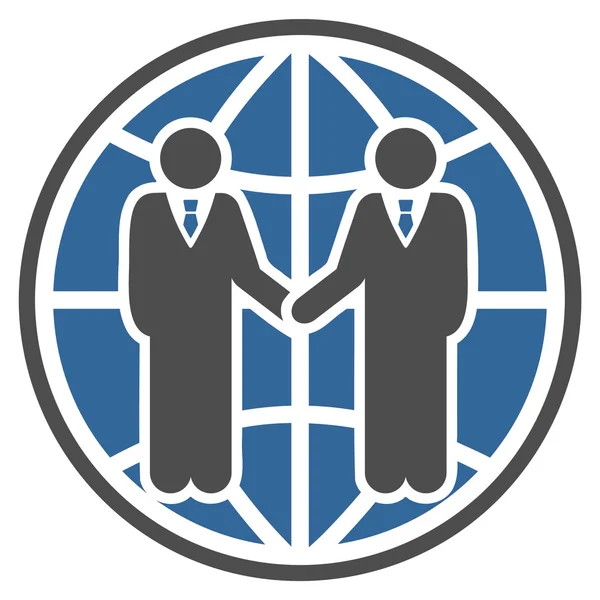 Global partnership icon from Business Bicolor Set Stock Vector Image by ...