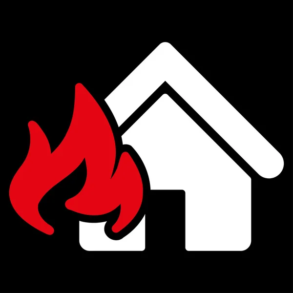 Fire Damage icon from Business Bicolor Set Stock Vector Image by ...