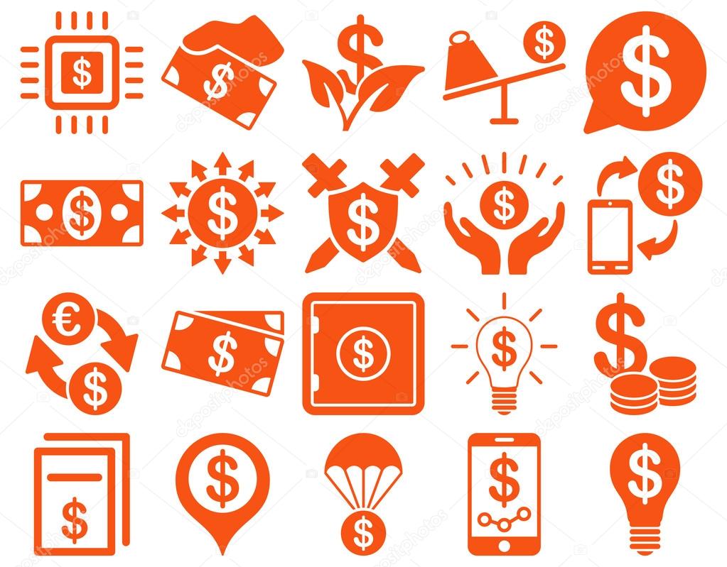Dollar Icons Stock Vector by ©ahasoft 79056082