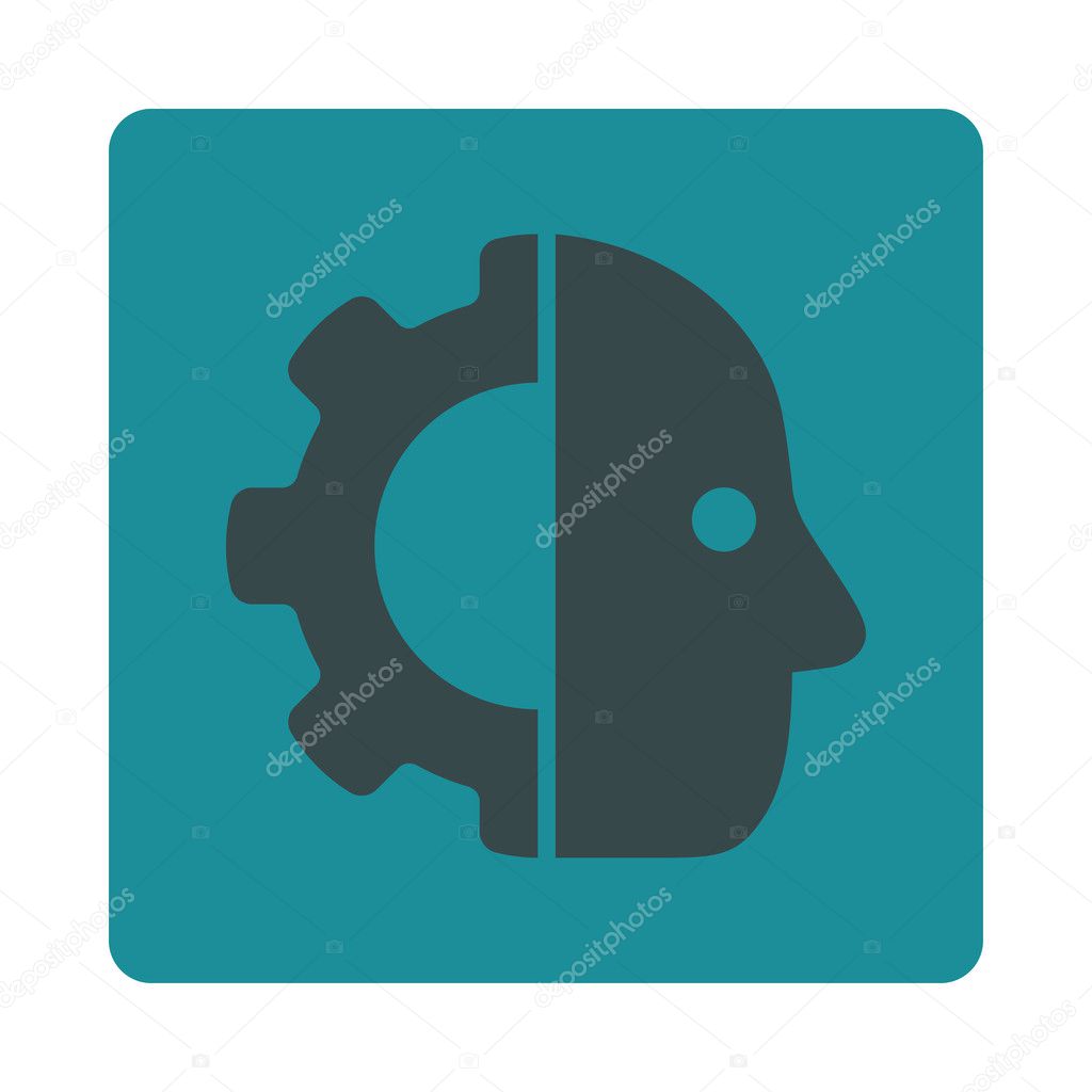 Cyborg icon — Stock Photo © ahasoft #79199228