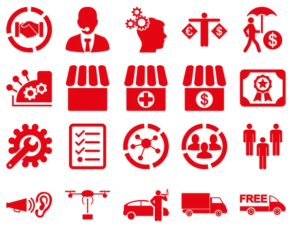 Free Red Business Icons