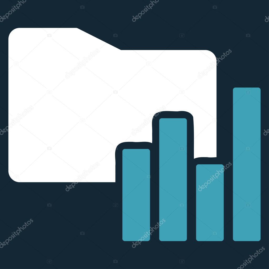 Charts Folder icon from Business Bicolor Set — Stock Photo © ahasoft #80310270