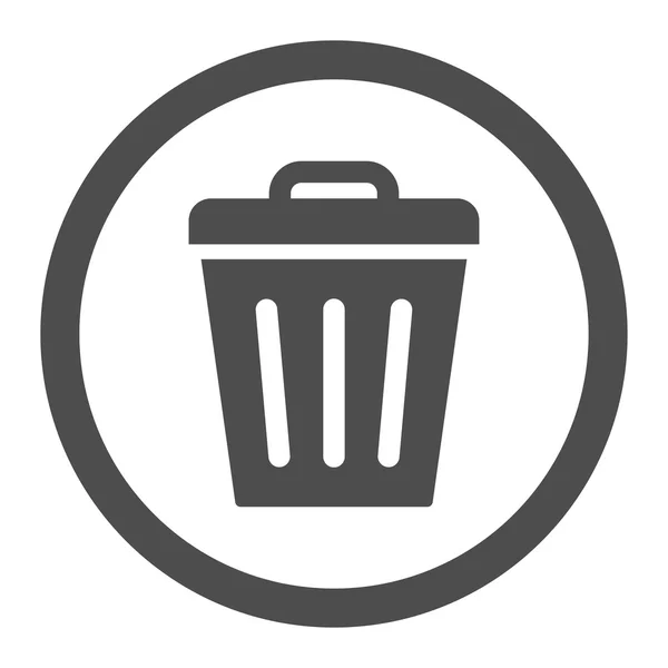 Trash Can flat gray color icon Stock Vector by ©ahasoft 84568562
