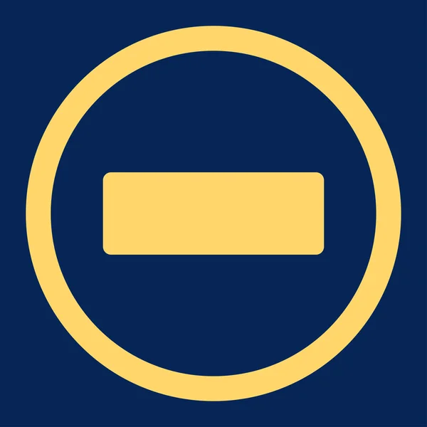 Minus flat yellow color rounded vector icon ⬇ Vector Image by © ahasoft ...