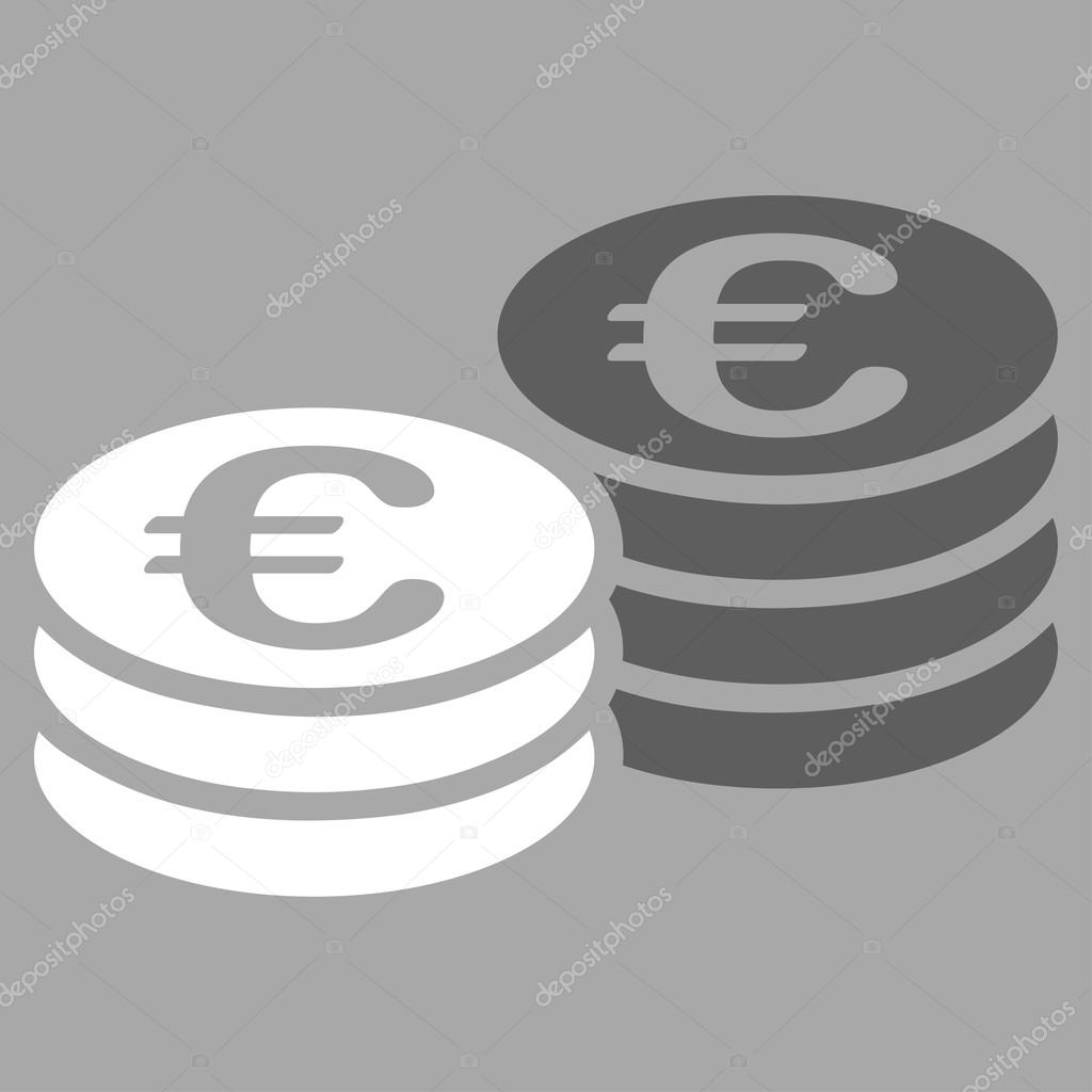 Euro coin stacks icon Stock Vector by ©ahasoft 80977630