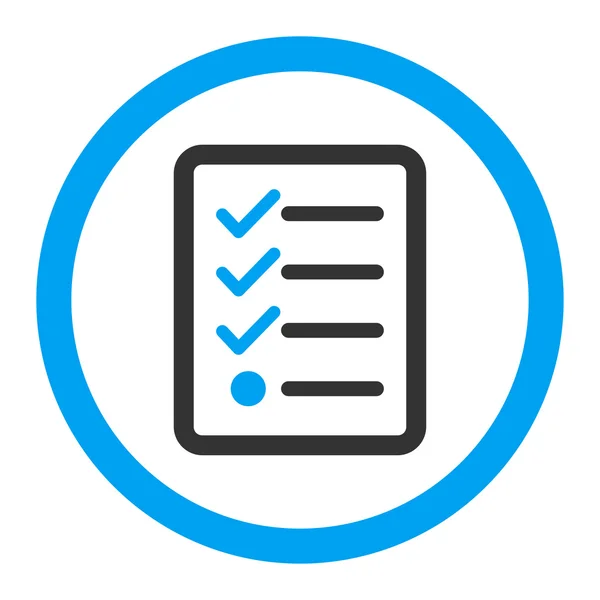 Checklist flat black color rounded vector icon Stock Vector Image by ...