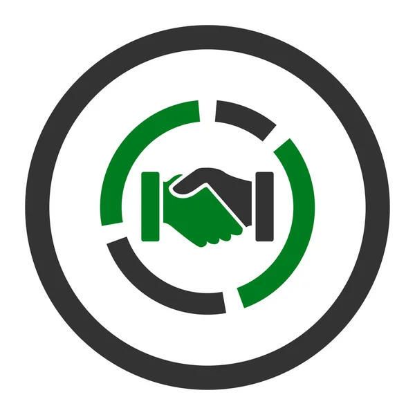 Acquisition diagram flat soft blue colors rounded vector icon Stock ...