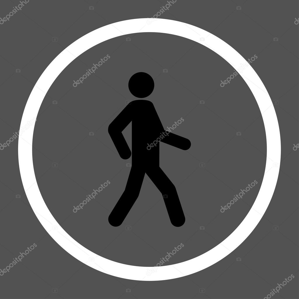 Walking Flat Icon — Stock Photo © ahasoft #84333926