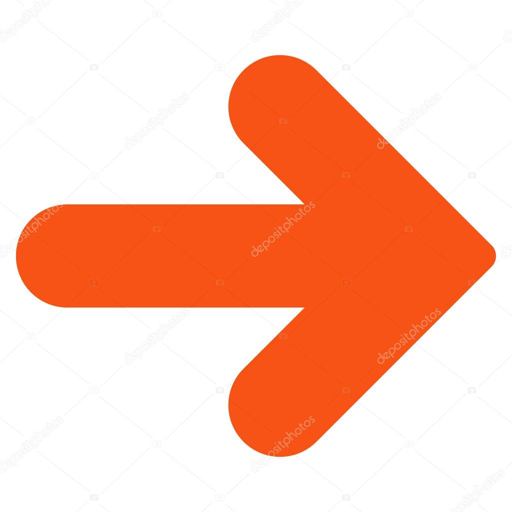 Arrow Right flat orange color icon — Stock Vector © ahasoft #84568608