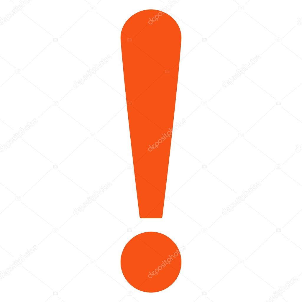 Exclamation Sign flat orange color icon Stock Vector Image by ©ahasoft ...