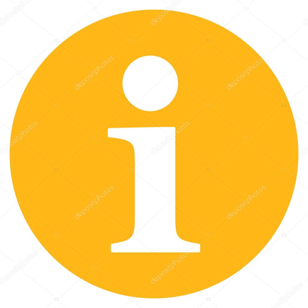 Information flat yellow color icon — Stock Vector © ahasoft #84569304