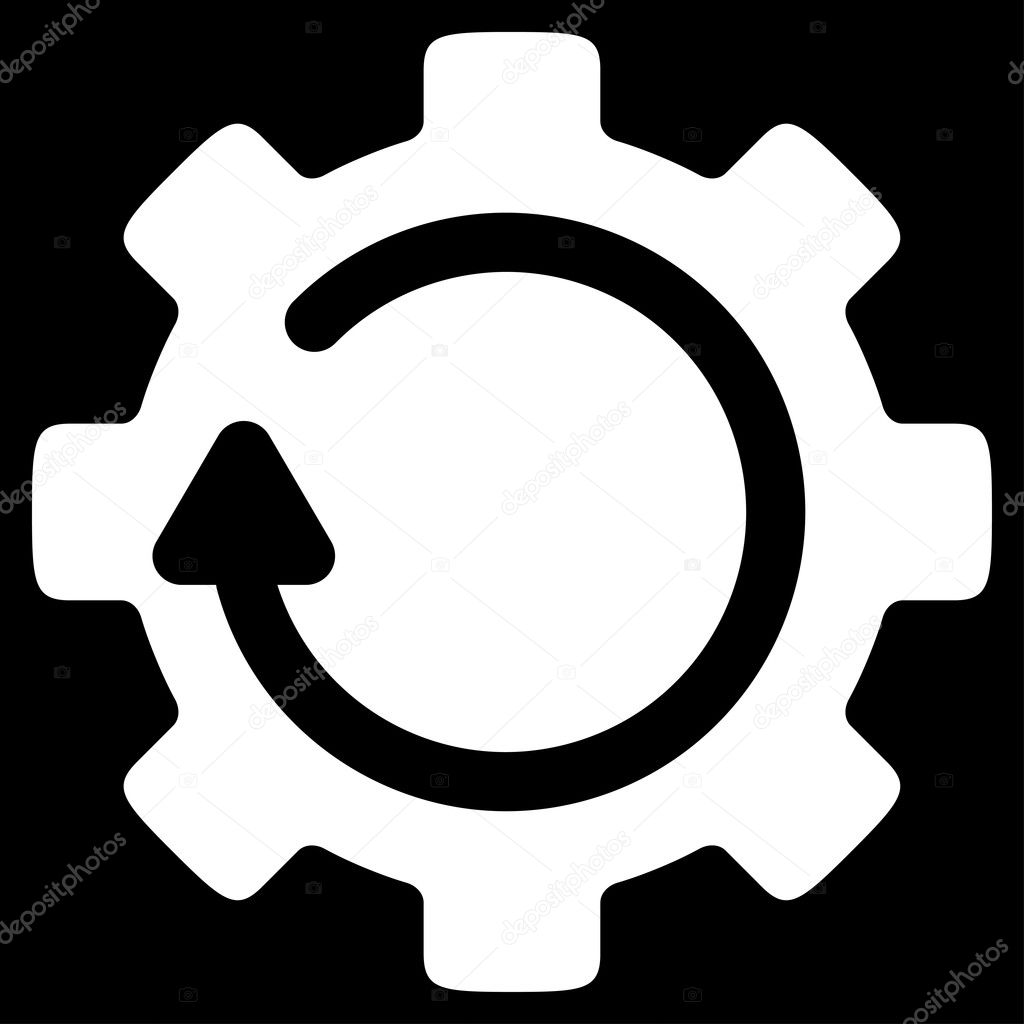 Gear Rotation Icon — Stock Photo © ahasoft #88126336