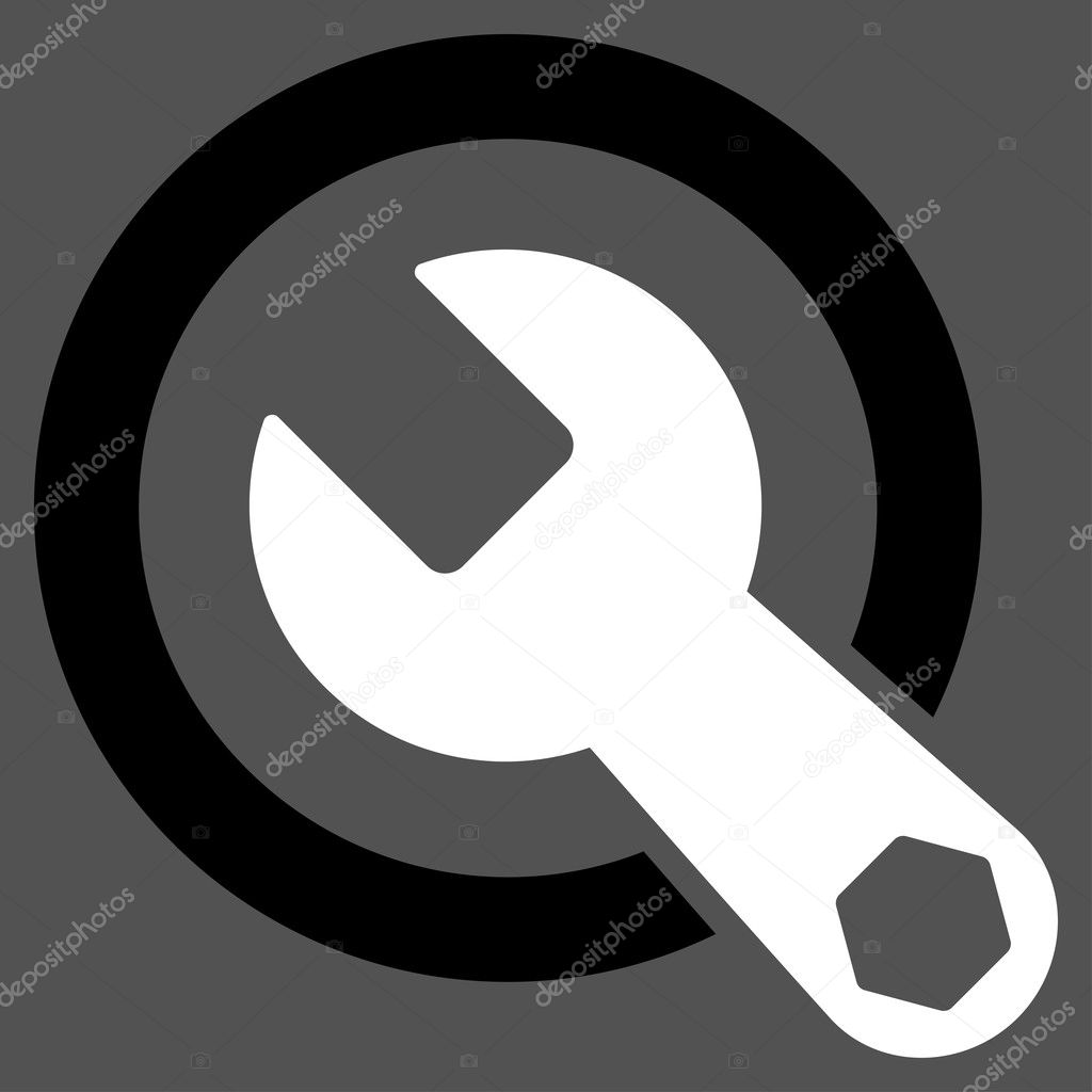 Rounded Wrench Icon — Stock Photo © ahasoft #88127534