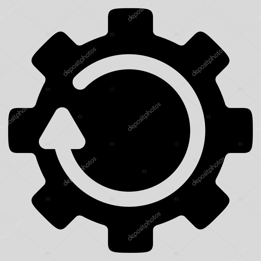 Gear Rotation Icon — Stock Photo © ahasoft #88128032